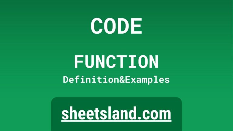 Code Function Definition Formula Examples And Usage