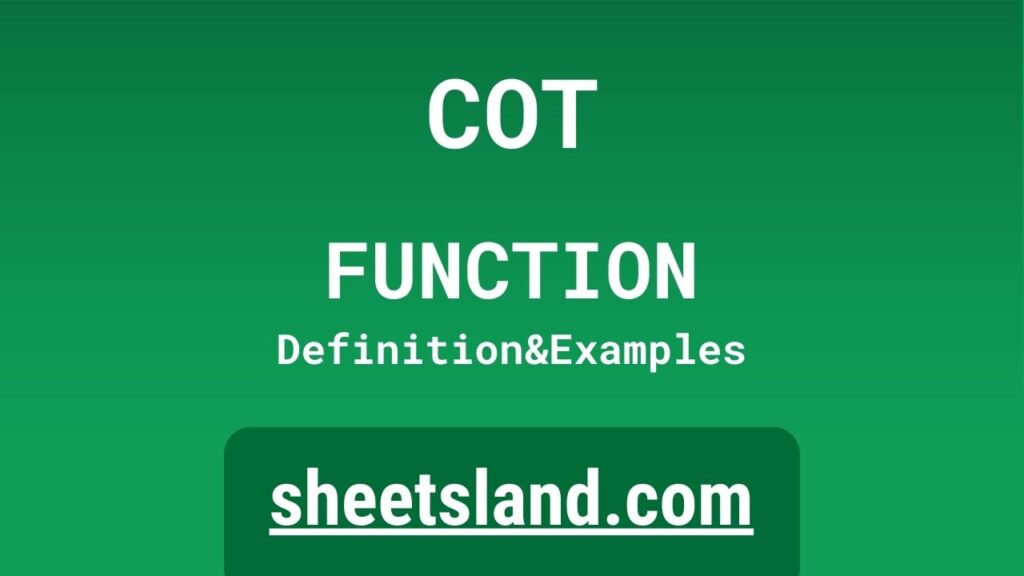 COT Function Definition Formula Examples And Usage COT Function Definition Formula Examples And Usage